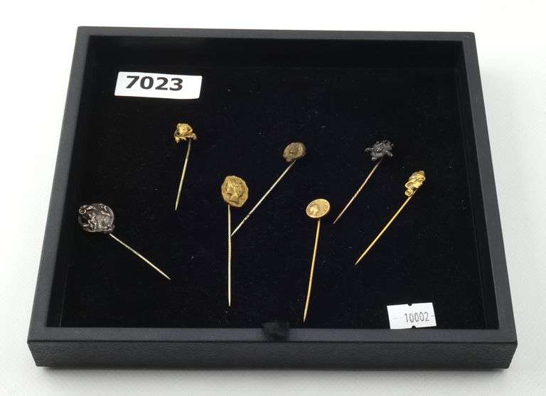 (7) Vintage Figural Stick Pins - Dixon's Auction at Crumpton