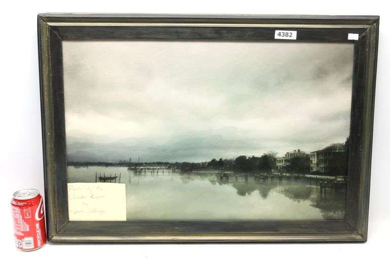 Sam Shoge Photograph of the Chester River - Dixon's Auction at Crumpton