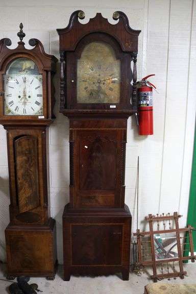 Smallpage Leeds Regency Inlaid Mahogany Tall Case Clock - Dixon's ...