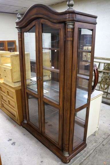 *NO STORAGE* Caribbean Style China Cabinet - Dixon's Auction at Crumpton
