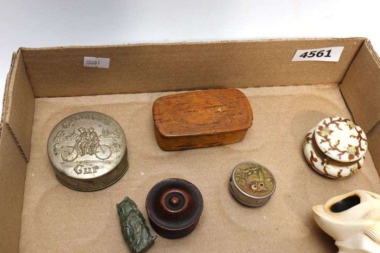 (7) Meerschaum Pipe, Owl Tape Measure, Snuff Box, Etc. - Dixon's ...