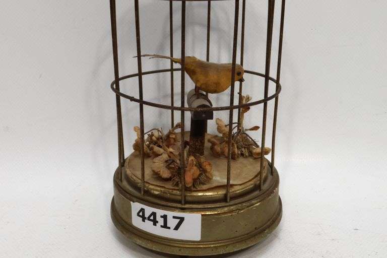 Vintage Bird Cage Automaton - Dixon's Auction at Crumpton