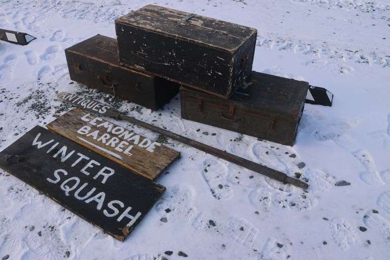 *NO STORAGE* Produce Signs, Antiques Oar, Vintage Wooden Boxes - Dixon ...