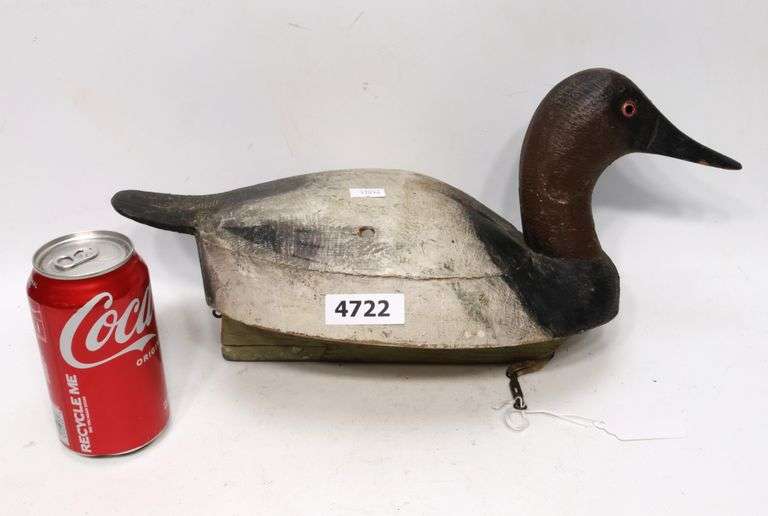 Gordon "Pecon" Fox Canvasback Duck Decoy - Dixon's Auction at Crumpton