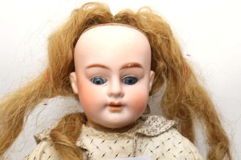Antique German Bisque Head Doll - Dixon's Auction at Crumpton