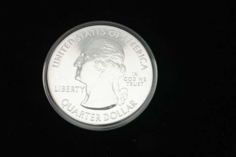 2015 America the Beautiful Bombay Hook Silver Coin. 5 Oz of .999 Silver ...