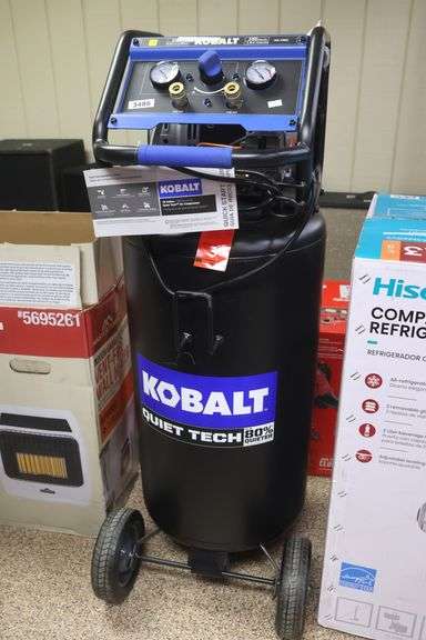 Misc Returns: Kobalt Quiet Tech 26 Gallon Air Compressor, [As-Is, Item ...