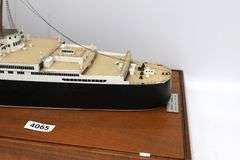 Rms Queen Mary Ship Model Built For Mr. Gordon Freesman 1978-Some Small ...