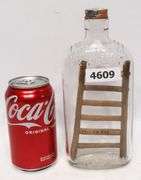 Vintage Folk Art Ladder in Glass Bottle - Dixon's Auction at Crumpton