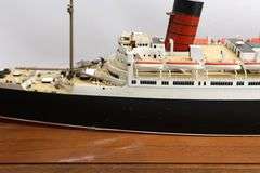 Rms Queen Mary Ship Model Built For Mr. Gordon Freesman 1978-Some Small ...