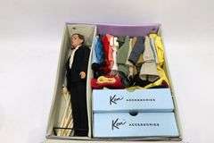 Vintage Ken Doll with Case & Accessories - Dixon's Auction at Crumpton
