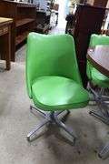 MCM Laminate and Vinyl Table and Chairs Set - Dixon's Auction at Crumpton