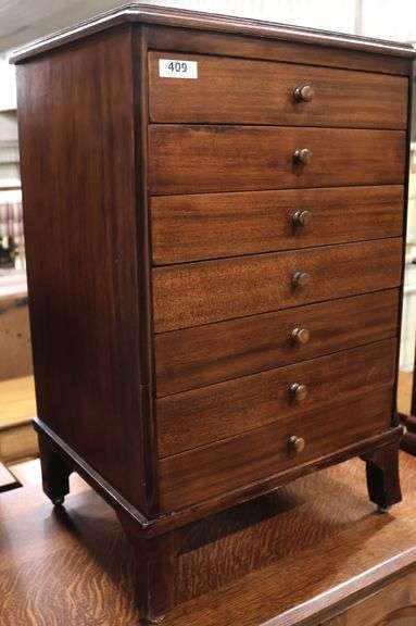 Depression Era Mahogany Sheet Music Cabinet - Dixon's Auction at Crumpton