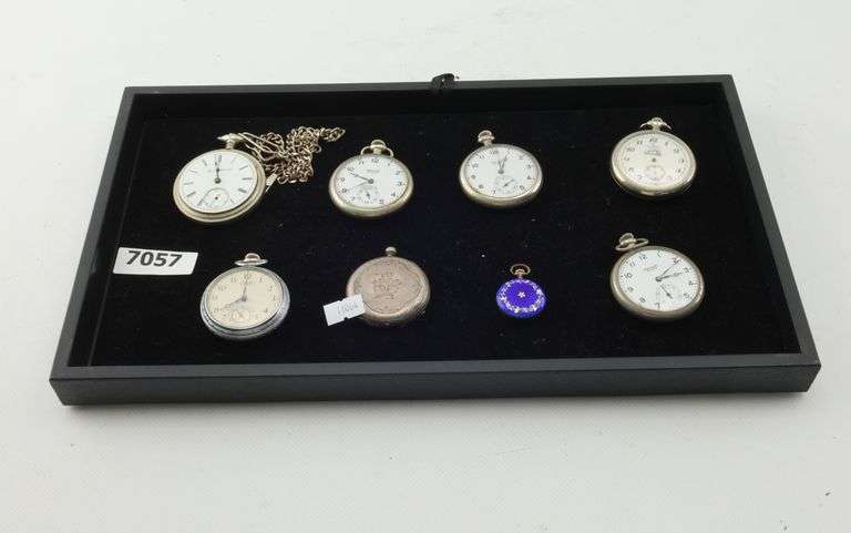 Tray Lot of Pocket Watches - Dixon's Auction at Crumpton