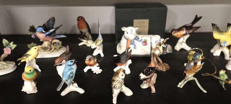 Lot of Goebel Bird Figurines, Lenox Cow Butter Dish Etc. - Dixon's ...