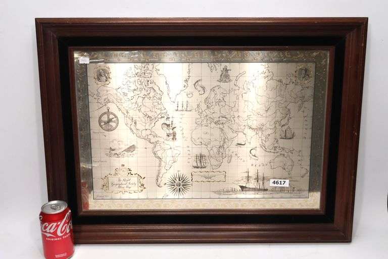 Royal Geographical Society Silver Map - Dixon's Auction at Crumpton