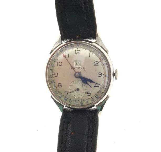 Vintage Benrus Triple Date Pointer Wrist Watch with Box - Dixon's ...