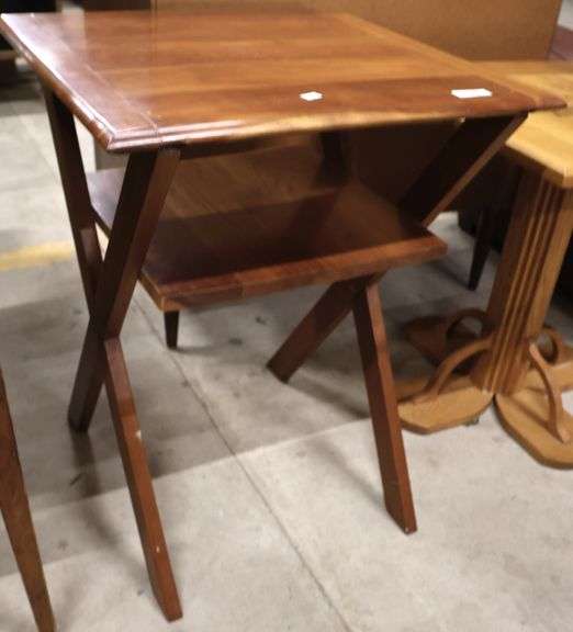 MCM Cherry Telephone Stand - Dixon's Auction at Crumpton