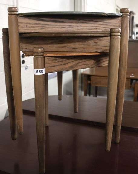 MCM Stacking Tables, Imperfections - Dixon's Auction at Crumpton