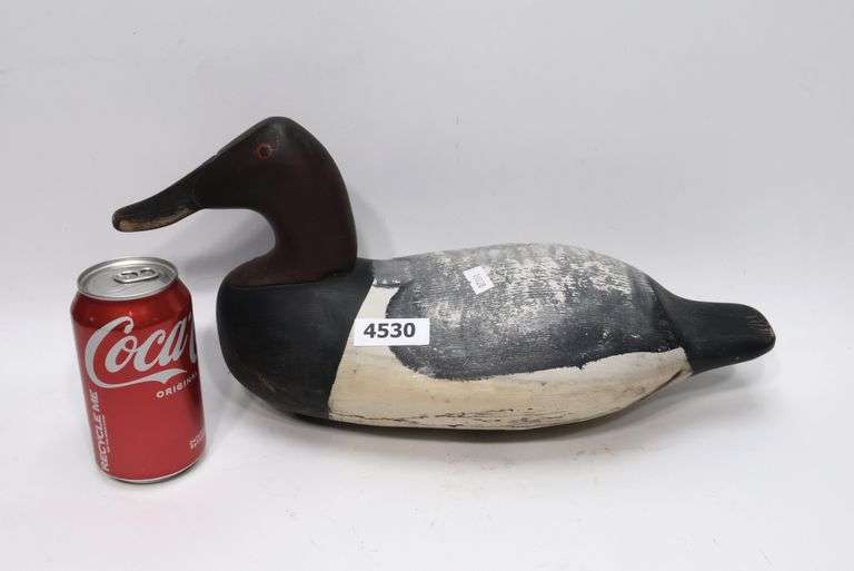 Upper Bay Canvasback Duck Decoy - Dixon's Auction at Crumpton