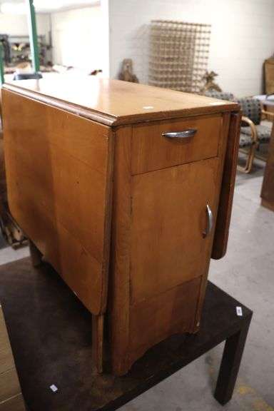 MCM Drop Leaf Work Table - Dixon's Auction at Crumpton