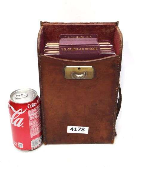 Antique Leather Cased Set of Travel Maps of England and Wales - Dixon's ...