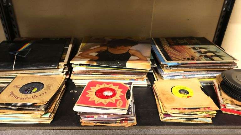 Lot of Vintage Record Albums & 45's - Dixon's Auction at Crumpton