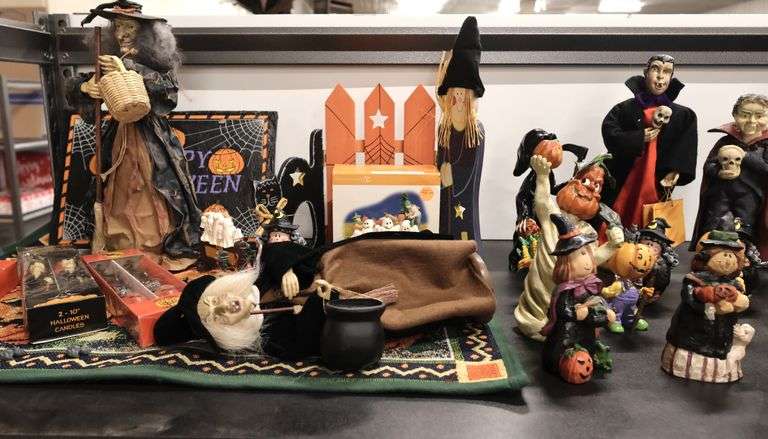 Lot of Halloween Decor, Figurines Etc. - Dixon's Auction at Crumpton