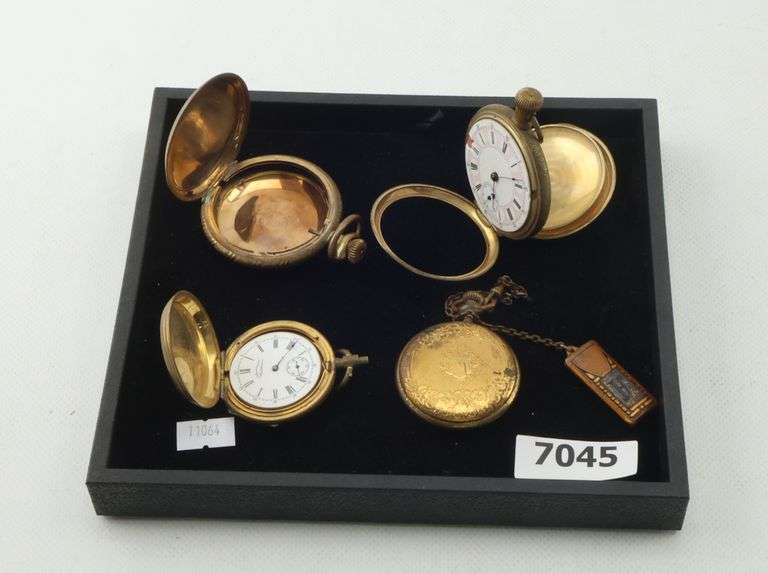 Tray Lot of Pocket Watches & Cases - Dixon's Auction at Crumpton