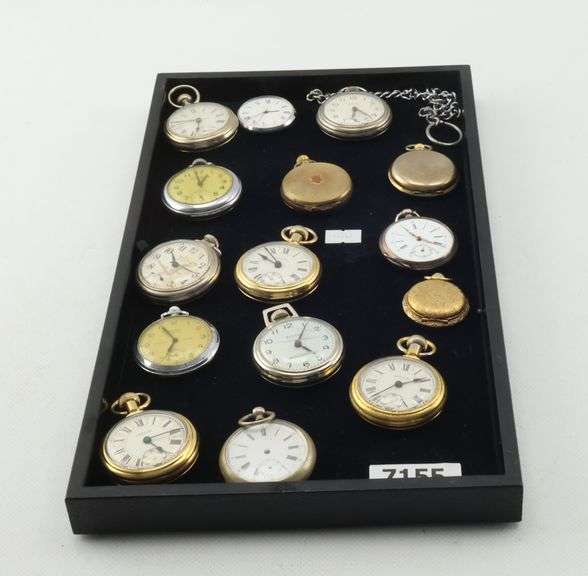Tray Lot of Pocket Watches - Dixon's Auction at Crumpton