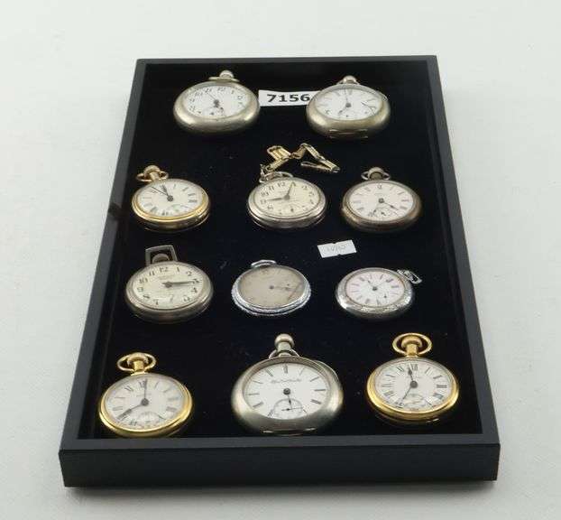 Tray Lot of Pocket Watches - Dixon's Auction at Crumpton