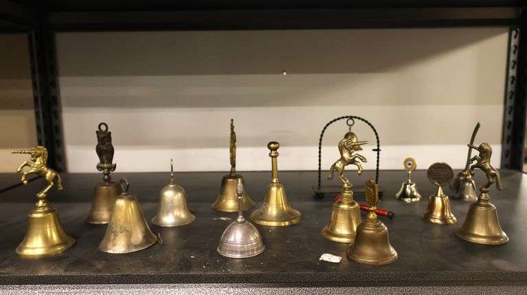 Lot of Vintage Brass & Silver Plate Hand Bells - Dixon's Auction at ...