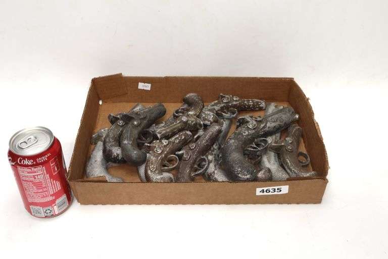 Group of White Metal Pistol Props - Dixon's Auction at Crumpton