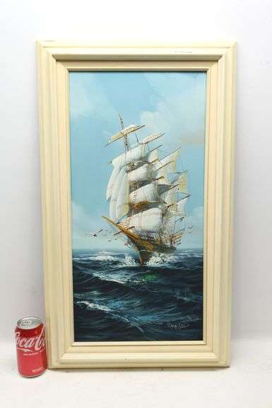 Contemporary Maritime Painting Signed Jackson - Dixon's Auction at Crumpton