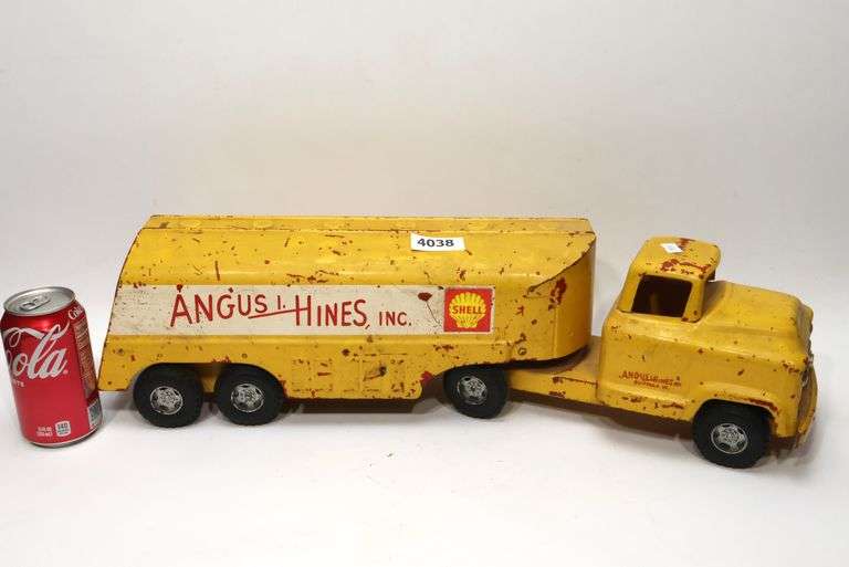 Buddy L Pressed Steel Shell Oil Truck Toy - Dixon's Auction at Crumpton