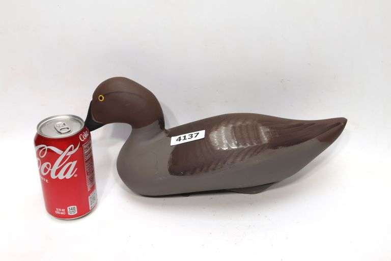 Capt. Harry Jobes 1982 Goldeneye Hen Duck Decoy - Dixon's Auction at ...