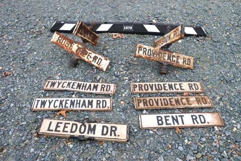 *NO STORAGE* Generous Lot of Street Signs - Dixon's Auction at Crumpton