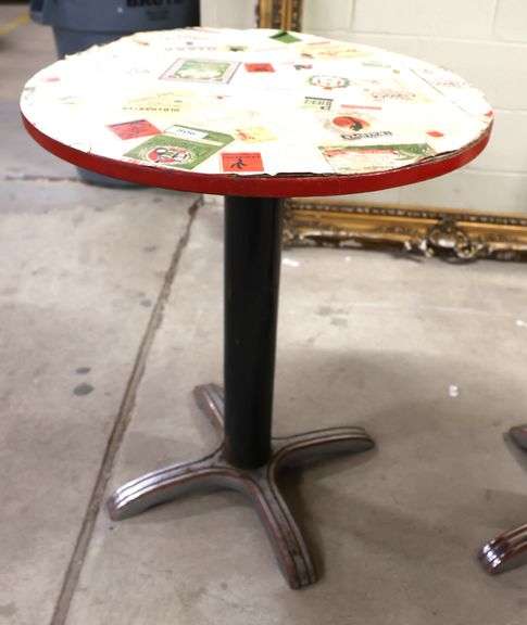 Retro Bistro Table, Top As-Is - Dixon's Auction at Crumpton