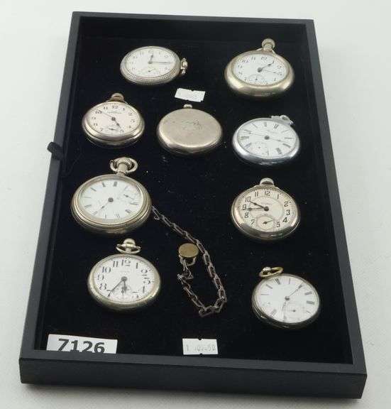 Tray Lot of Pocket Watches - Dixon's Auction at Crumpton