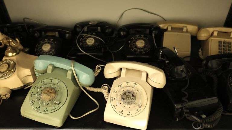 Lot of Vintage Rotary & Push Button Phones, Telephone Book Etc. - Dixon ...
