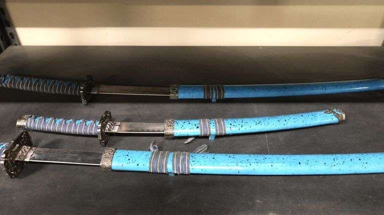 Set of Modern Replica Samurai Swords - Dixon's Auction at Crumpton