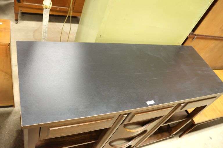 MCM Server with Black Laminate Top - Dixon's Auction at Crumpton