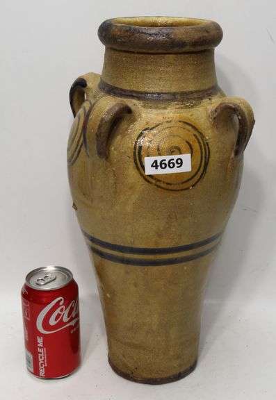 Ethnographic Pottery Jar with Handles - Dixon's Auction at Crumpton