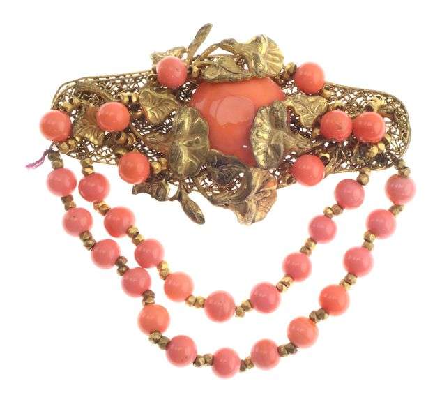 Vintage Miriam Haskell Pin - Dixon's Auction at Crumpton