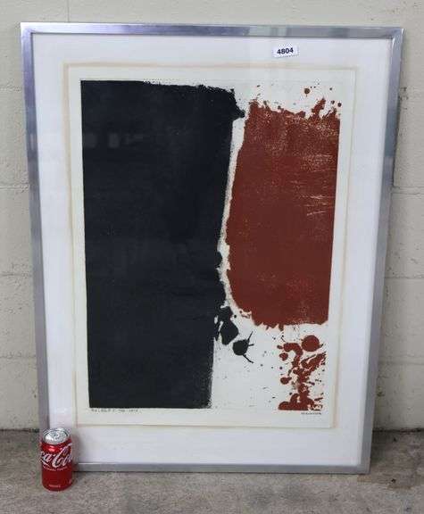 Anthony Harrison 1963 Red and Black I Artist Signed and Numbered Print ...