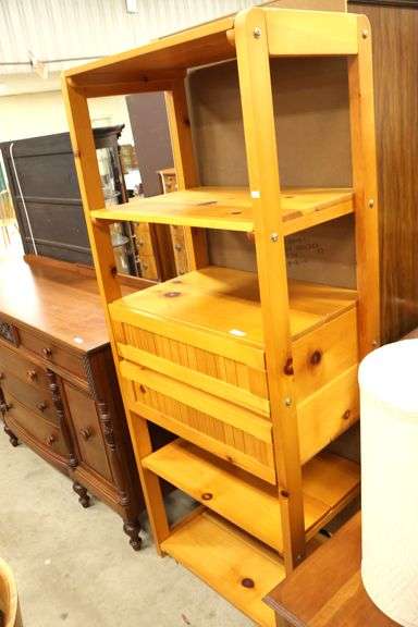 Modern Farmhouse Pine Shelf - Dixon's Auction at Crumpton