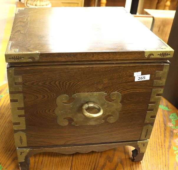 Korean Inspired Tansu Style End Table - Dixon's Auction at Crumpton