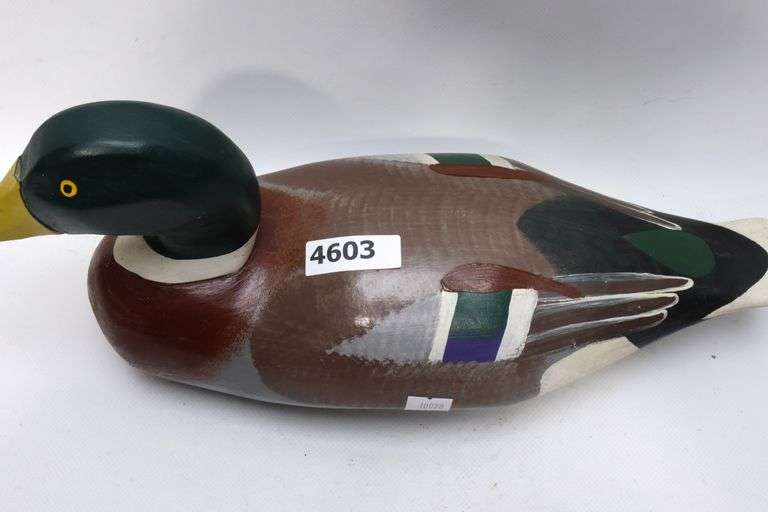 J.C. Crouch Mallard Duck Decoy - Dixon's Auction at Crumpton