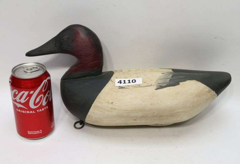 Sam Barnes Havre De Grace MD 1920s Canvasback Duck Decoy - Dixon's ...