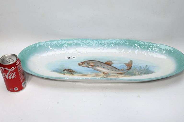 Antique Victoria Austrian Fish Service Platter - Dixon's Auction at ...